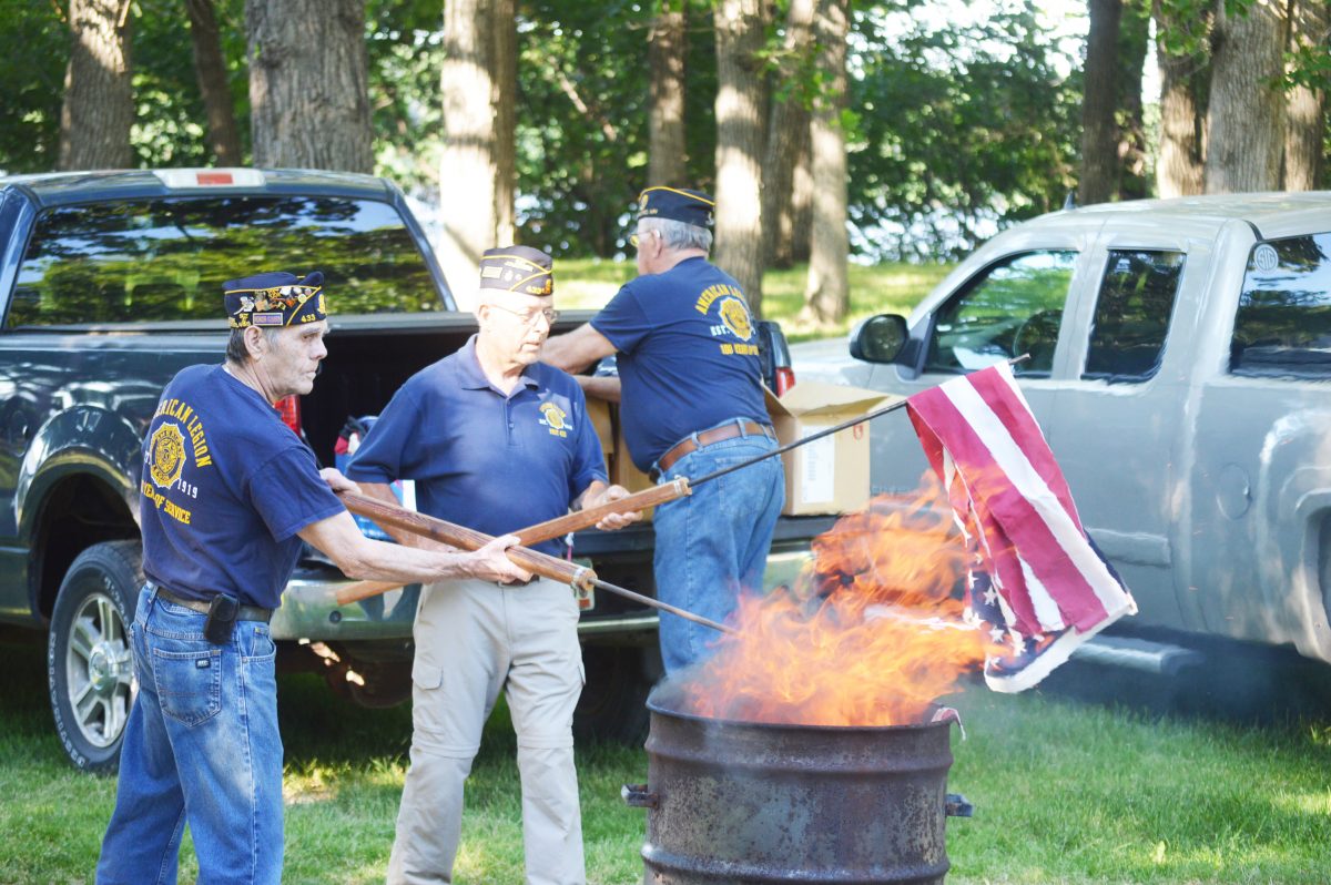 Flag disposal ceremony – The Gaylord Hub