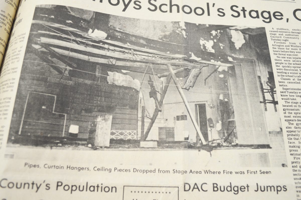 GHS gym fire in 1979 – The Gaylord Hub